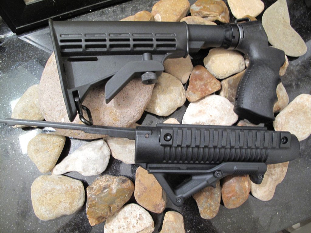 Maverick 88 Shotgun Forend Stock Pistol Grip Six Position + Magpul AFG ...